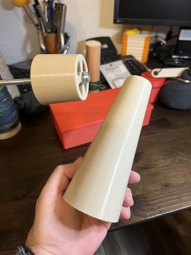 Free 3D file Yarn cone with drill winder 🧶・3D print object to download ...