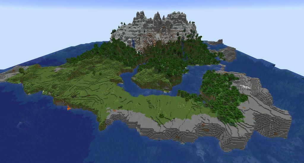 Free 3D file Minecraft Mountain Island III ⛰️・3D print design to download・Cults