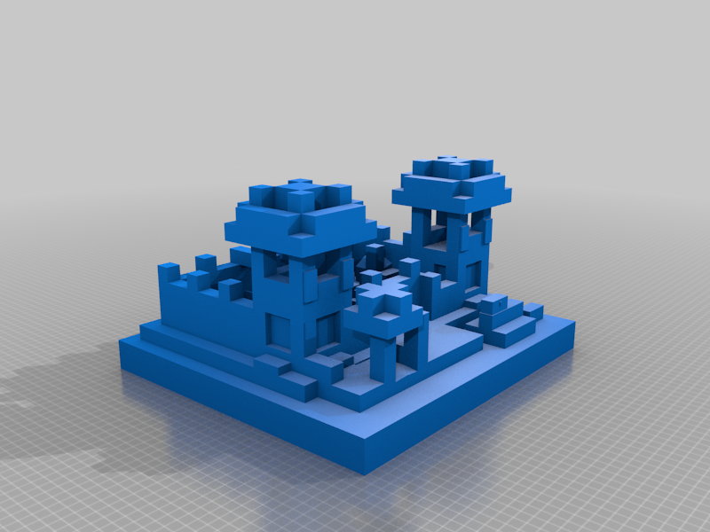 Free STL file Minecraft Fortress・3D printing idea to download・Cults