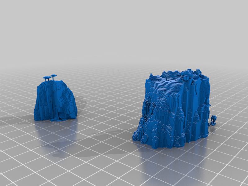 Free 3D file Minecraft Twin Islands・Design to download and 3D print・Cults