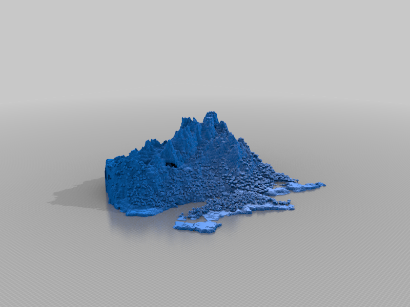 Free 3D file Minecraft Mountain Island VII ⛰️・Model to download and 3D ...