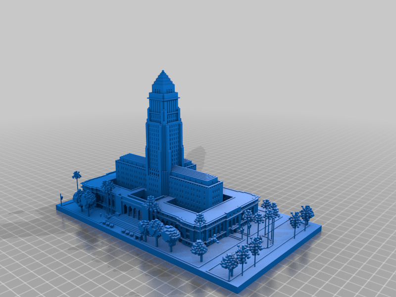 Free 3D file Minecraft Downtown City Hall・Model to download and 3D ...