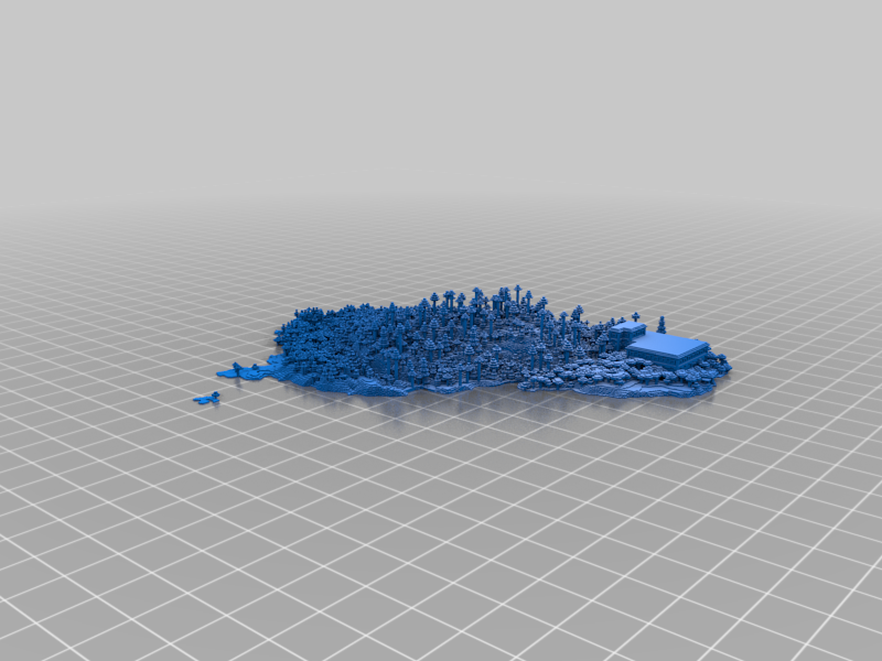 Free 3D file Minecraft Mansion Island II・3D printer model to download・Cults