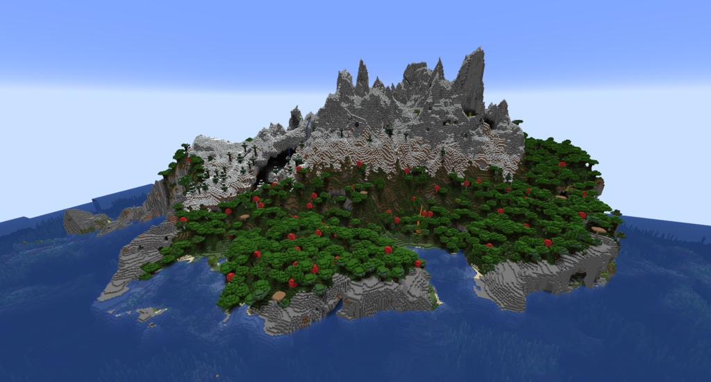 Free 3D file Minecraft Mountain Island VI・3D print design to download・Cults