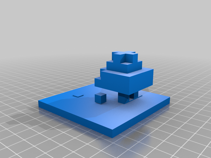 Free 3D file Minecraft Tree Island・3D printer design to download・Cults