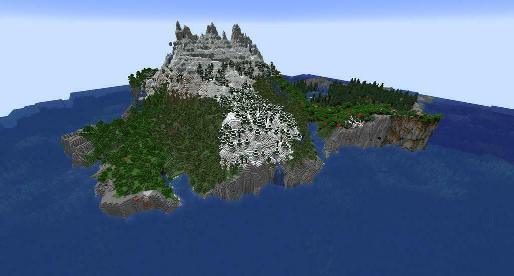 Free 3D file Minecraft Mountain Island II・3D printing idea to download・Cults