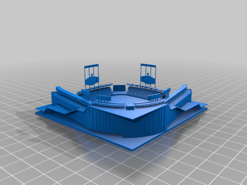 Free 3D file Minecraft Dodger Stadium 🏟️・3D printing idea to download・Cults