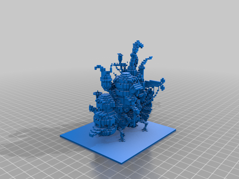 Free 3D file Minecraft Moving Castle・3D printing model to download・Cults