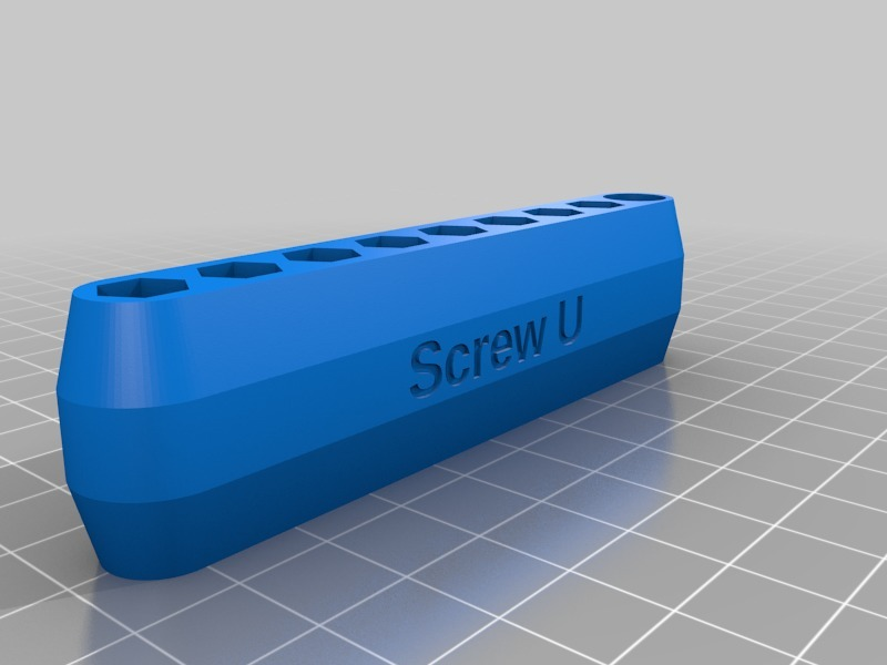 Free 3D file Hex Bit Holder - Screw U 📦・Object to download and to 3D ...