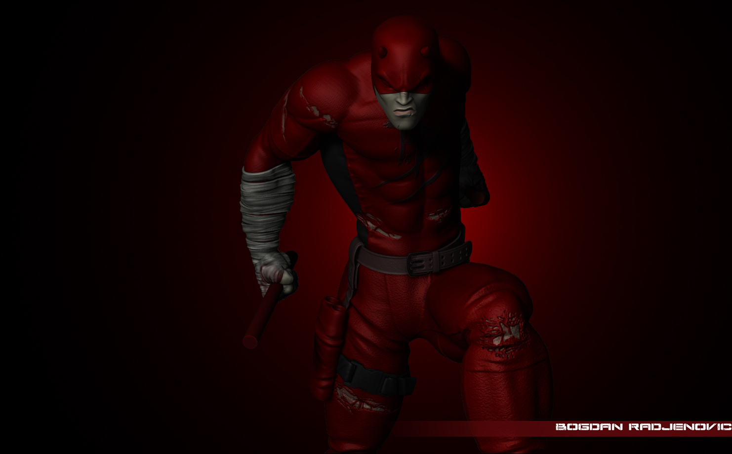 OBJ file Daredevil・Model to download and 3D print・Cults