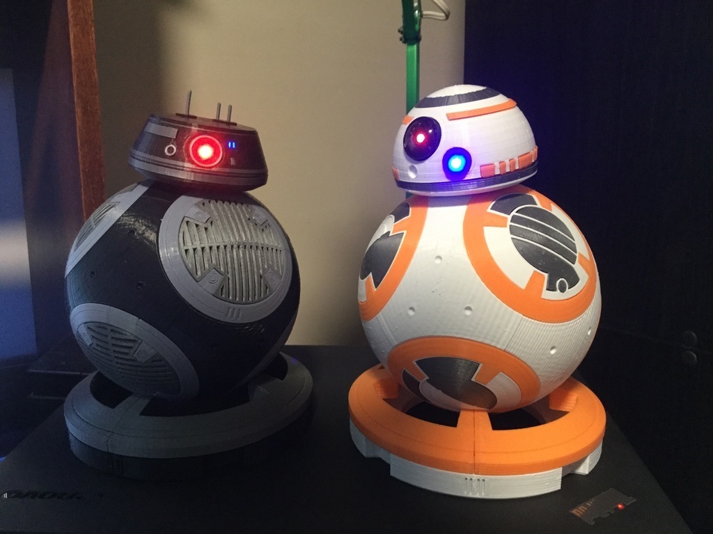 Free 3D file BB-8 Head with LEDs ・3D printer model to download・Cults