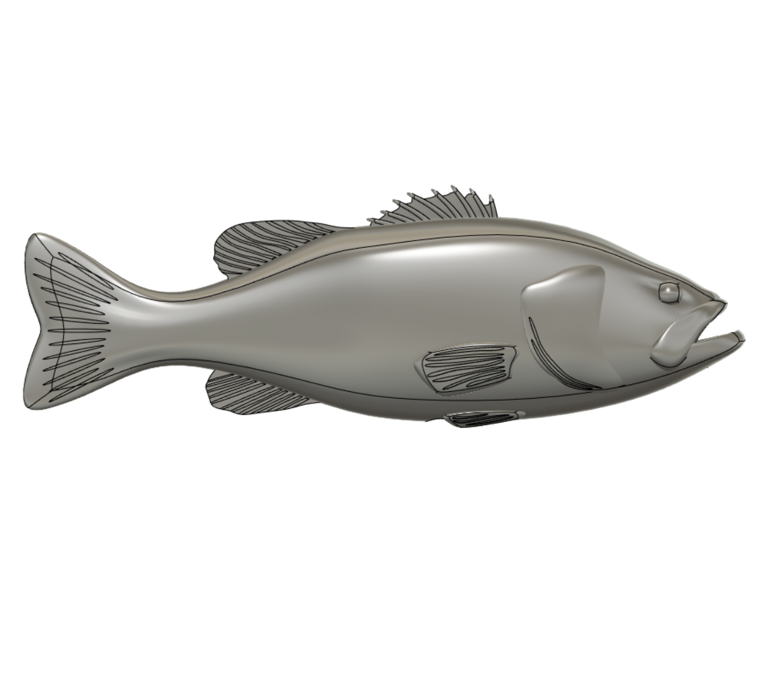 STL file Largemouth bass on (optional) pedestal 🐠・3D printer model to ...