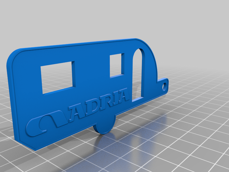 Free 3D file Adria Caravan Key Tag 🔑・3D printing design to download・Cults