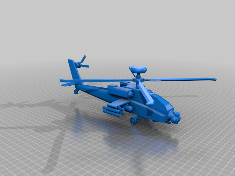 Archivo 3D gratis Helicóptero de ataque AH 64 Apache 👽・Diseño de ...