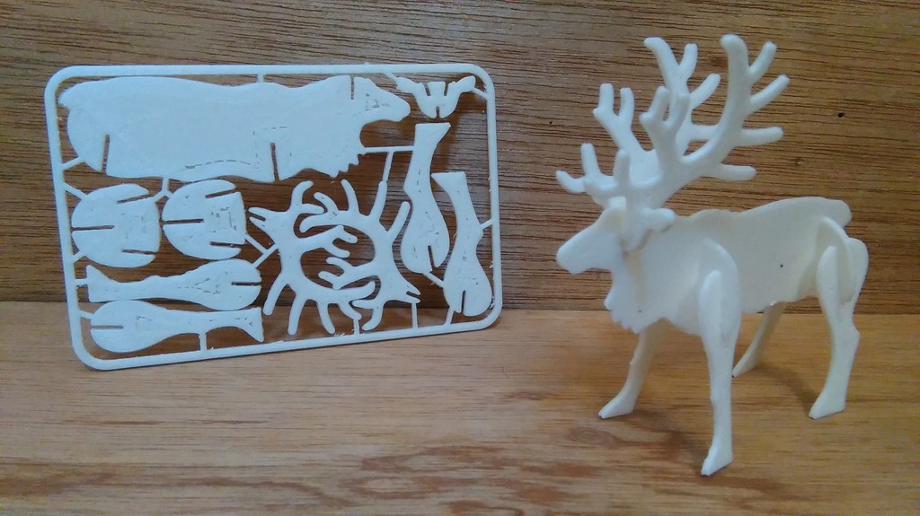 Free STL file Reindeer christmas card kit 3d print 🎄・3D printable model ...