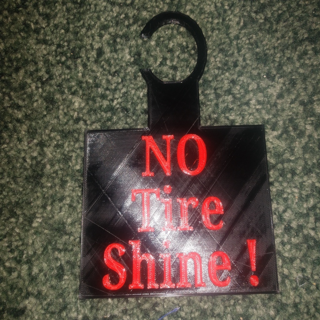 Free 3D file "No Tire Shine !" Mirror hanger・Design to download and 3D ...