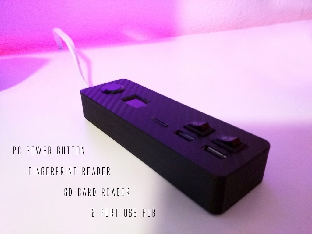 Free 3D file Desktop Synergy - Fingerprint+Power+SD+USB・3D printer ...