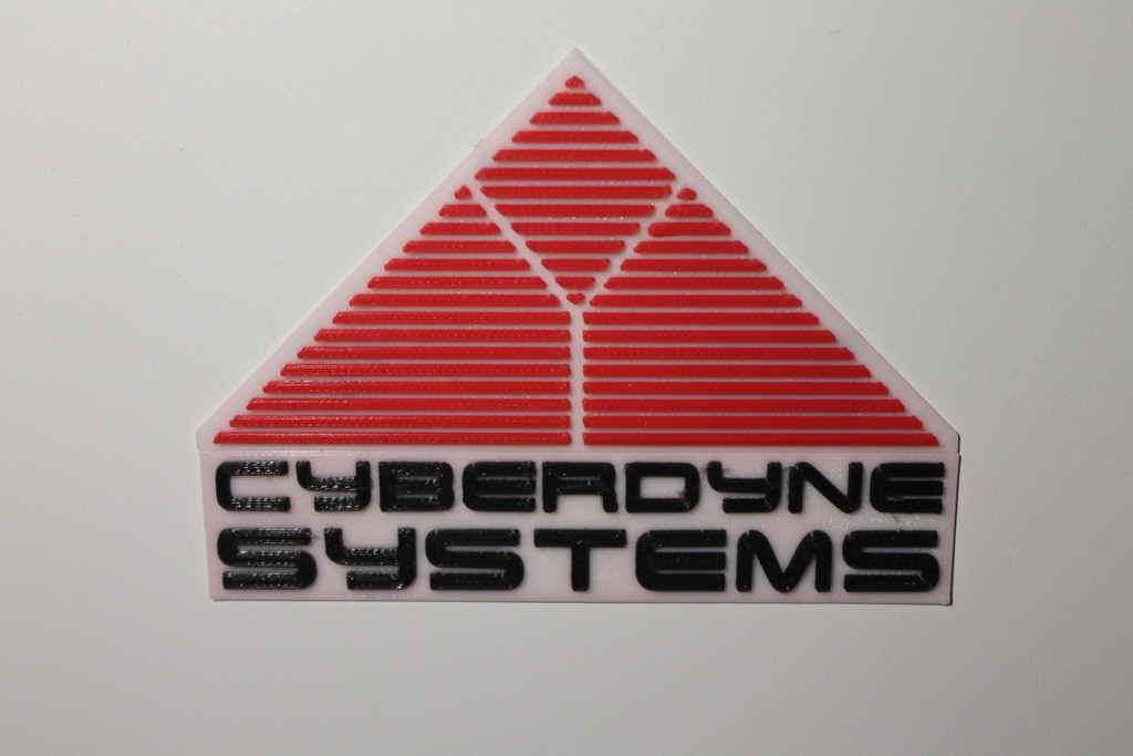 Free 3D file Cyberdyne Systems 3D Logo・3D printing idea to download・Cults