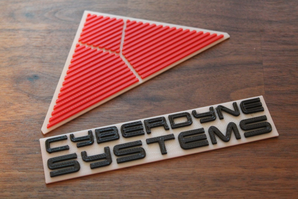 Free 3D file Cyberdyne Systems 3D Logo・3D printing idea to download・Cults