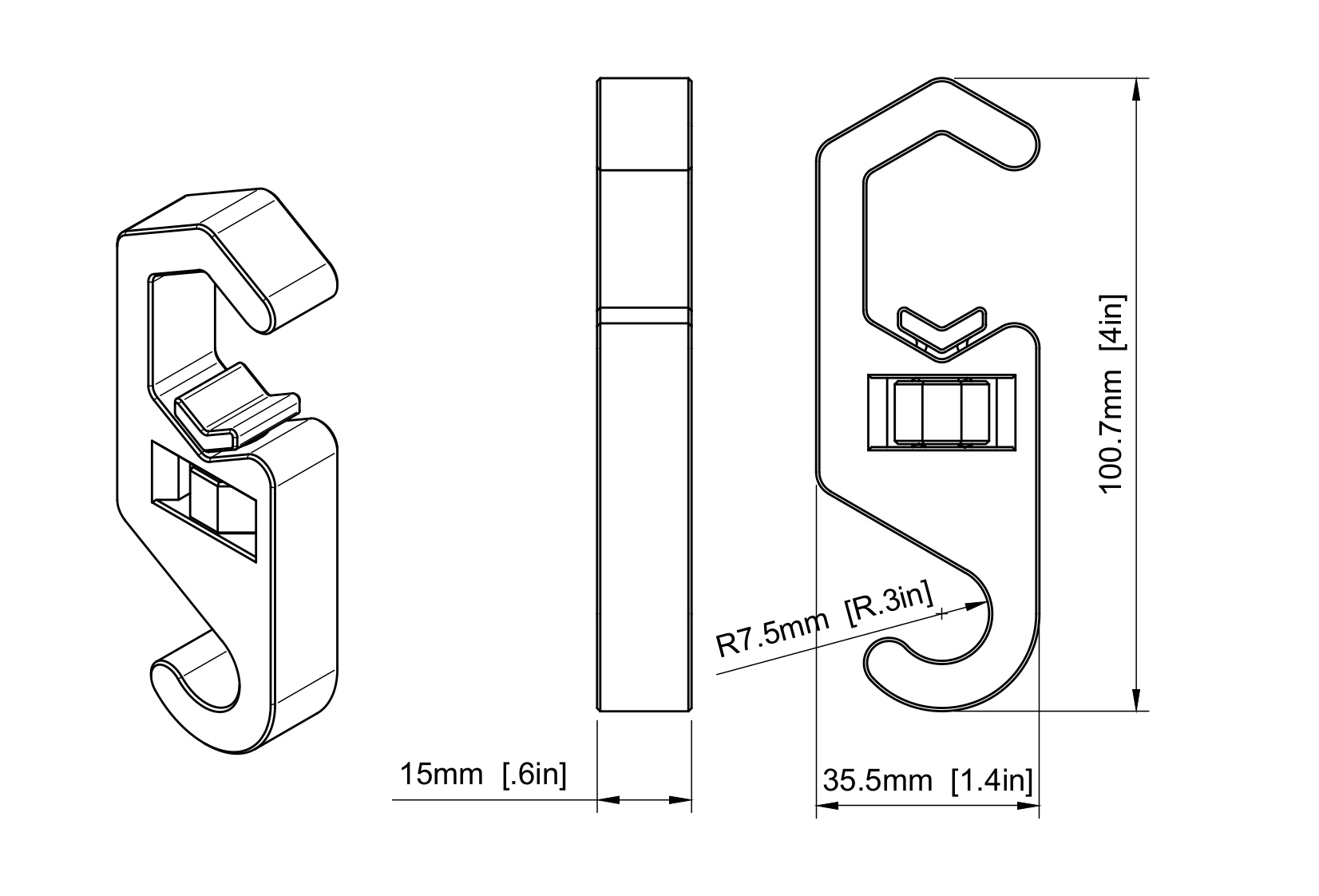STL file Multiuse Double Hook. Multiple Diameters 🪝・3D printing ...