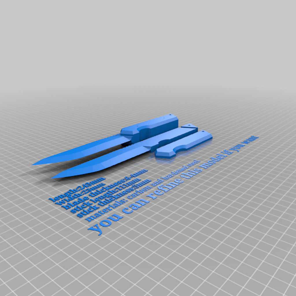 Free 3D file Knife model・3D printable model to download・Cults