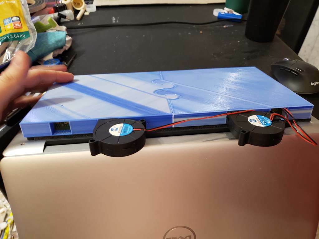 Free 3D file laptop cooling duct box 5015 blower・3D printing design to ...