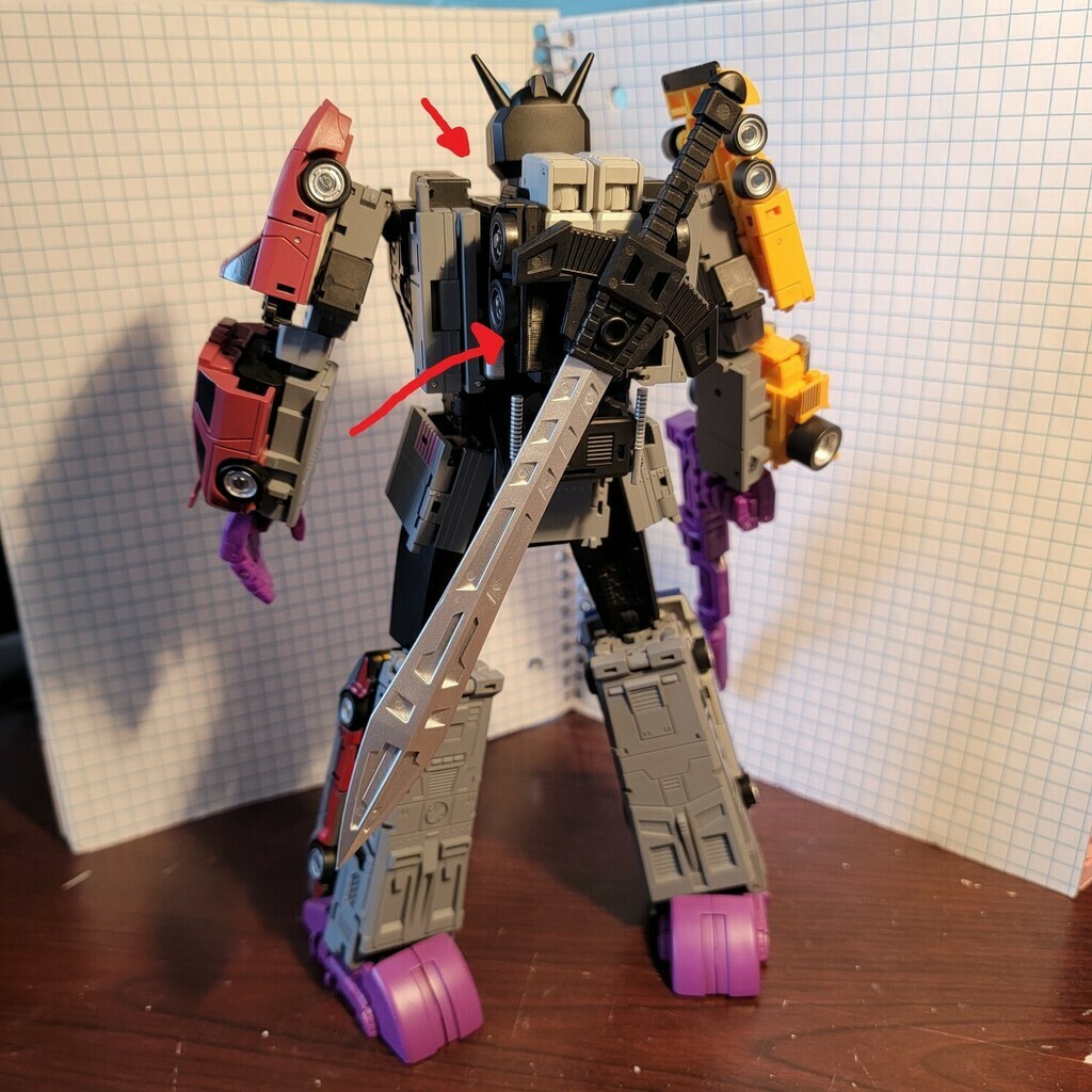 Free 3D file Transformers Magic Suare Menasor Back sword mount and ...