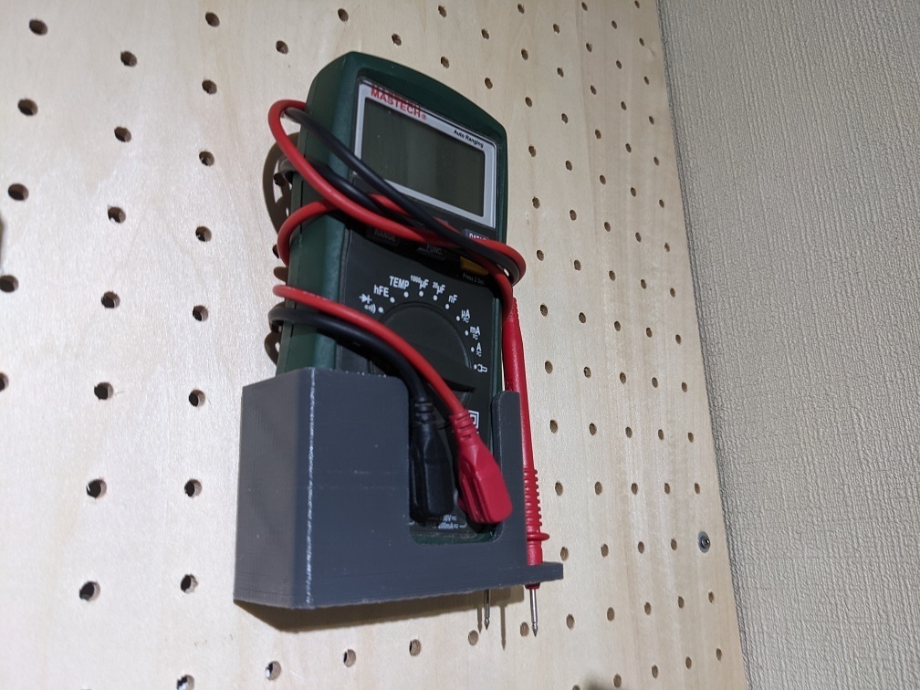 Free 3D file Pegboard mount for Multimeter MS8221C・3D printing design ...