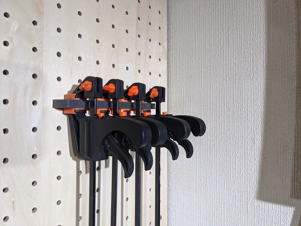 Free 3D file Pegboard mount for mini clamp・3D print design to download ...