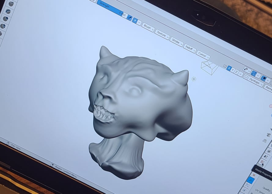 STL file Alien Head Bust・3D printer design to download・Cults