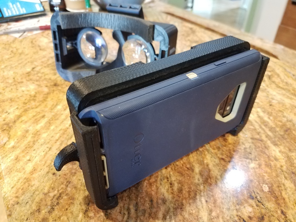 Free 3D file TTVR cradle for Note9 with Otterbox case・3D printer design ...