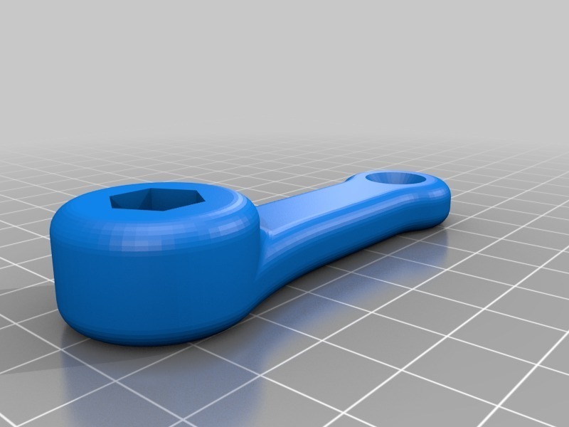 Free 3D file A hand crank with a 10mm hex socket・3D printer design to ...