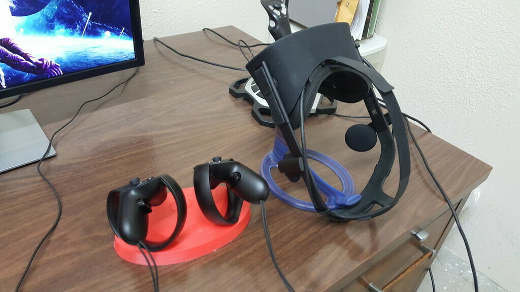 Free 3D file Oculus Touch Controller stand・3D printing template to ...