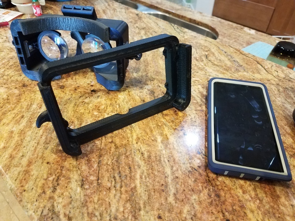 Free 3D file TTVR cradle for Note9 with Otterbox case・3D printer design ...