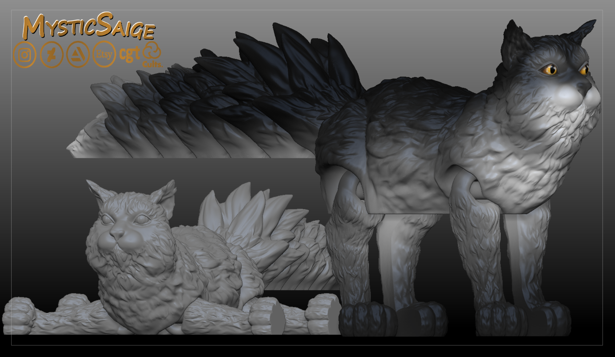 3D file Flexy Cat - Articulated Flexi Cat 🐱・3D print object to download ...