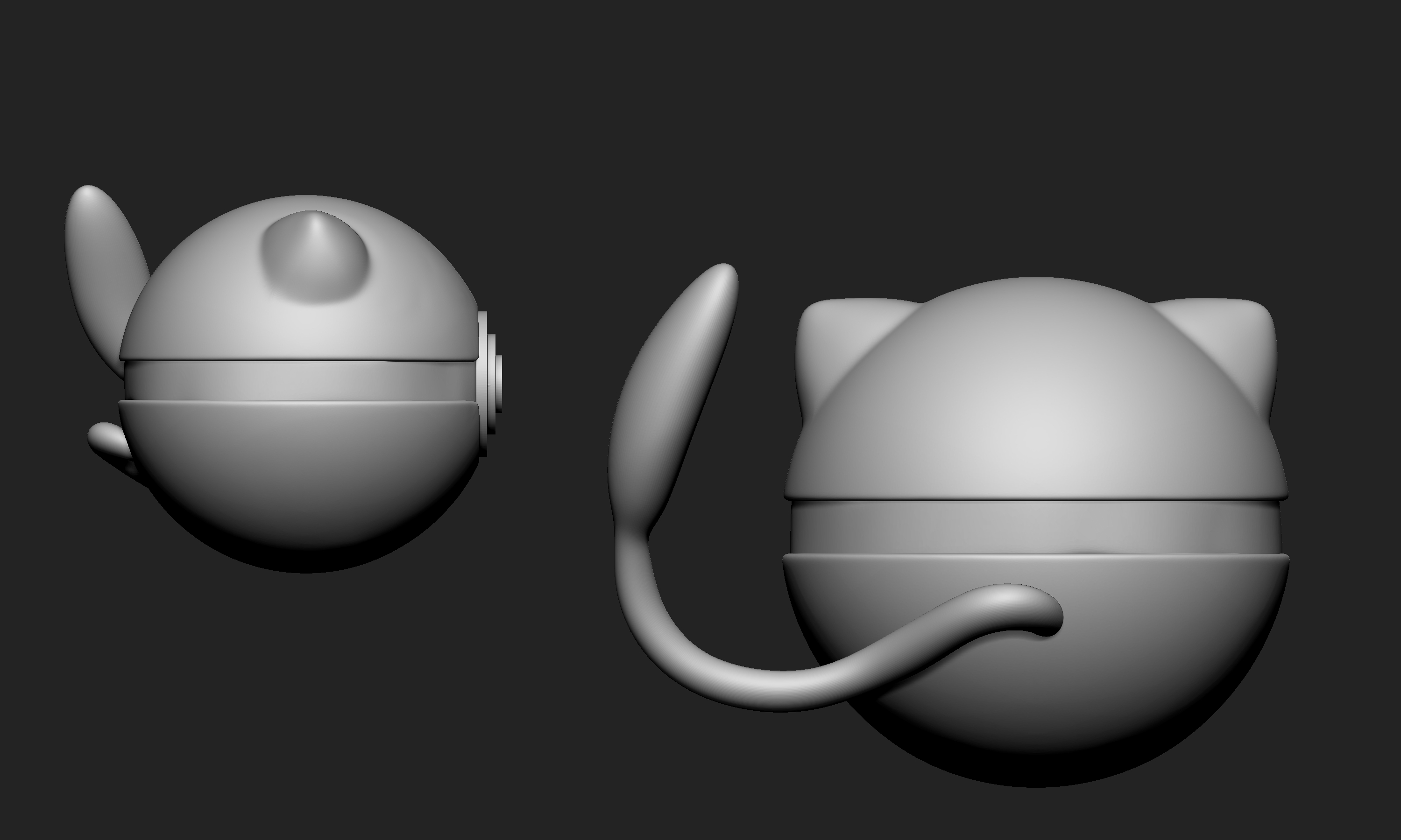 STL file Pokemon Mew Pokeball 🐉・3D print model to download・Cults
