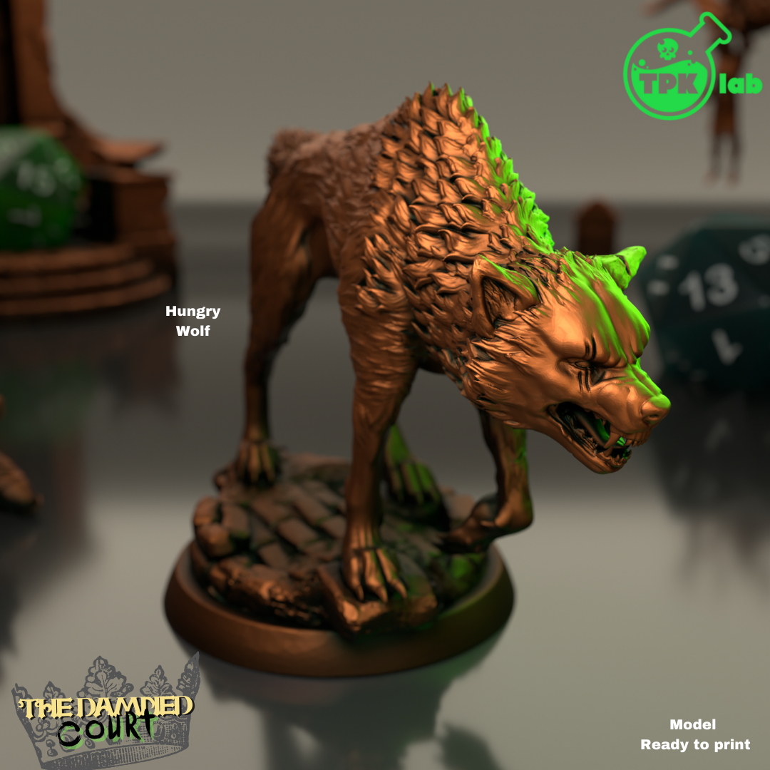 3D file Hungry Wolf・3D printer design to download・Cults