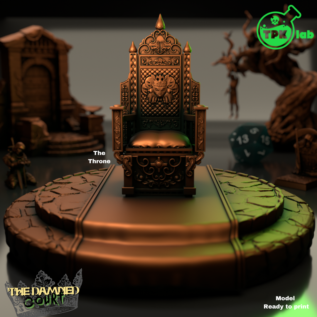 3D file Throne・3D printing template to download・Cults
