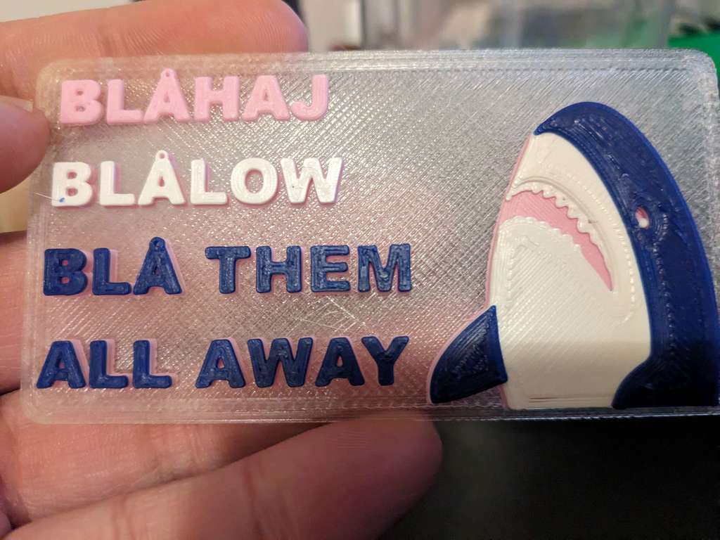 Free 3D file BLÅHAJ patch・Design to download and 3D print・Cults