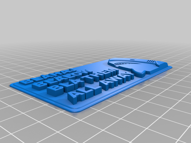 Free 3D file BLÅHAJ patch・Design to download and 3D print・Cults