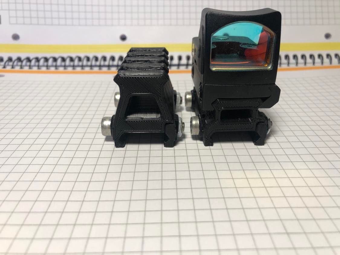 STL file Picatinny Riser Rail Mount 🔫・3D printable design to download・Cults