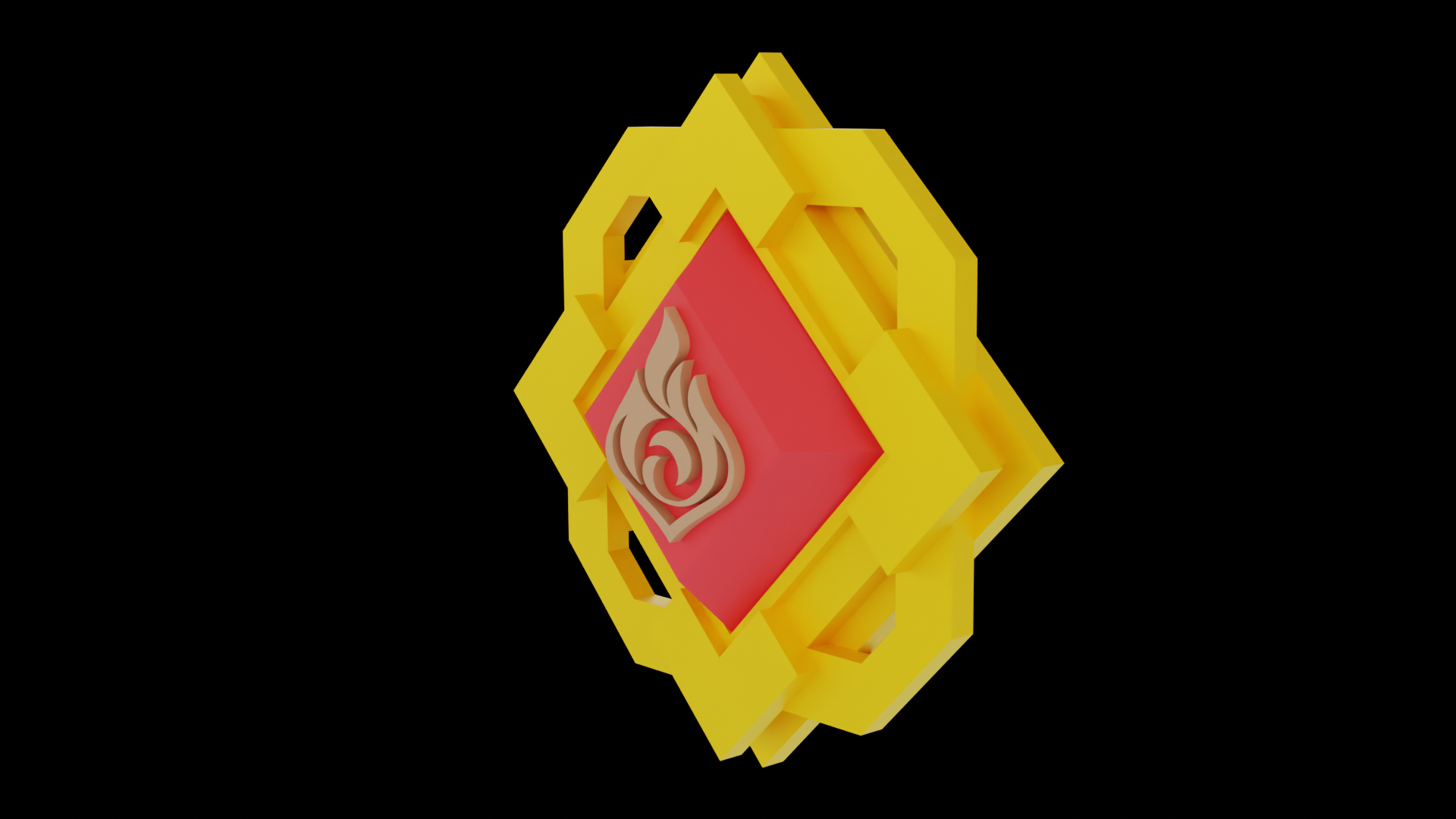 STL file Vision Liyue - Pyro -Genshin Impact・3D printable model to ...