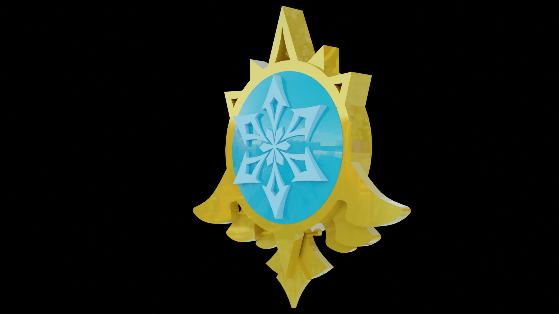 STL file Vision Mondstadt - Cryo -Genshin Impact 🎲・3D printable design ...