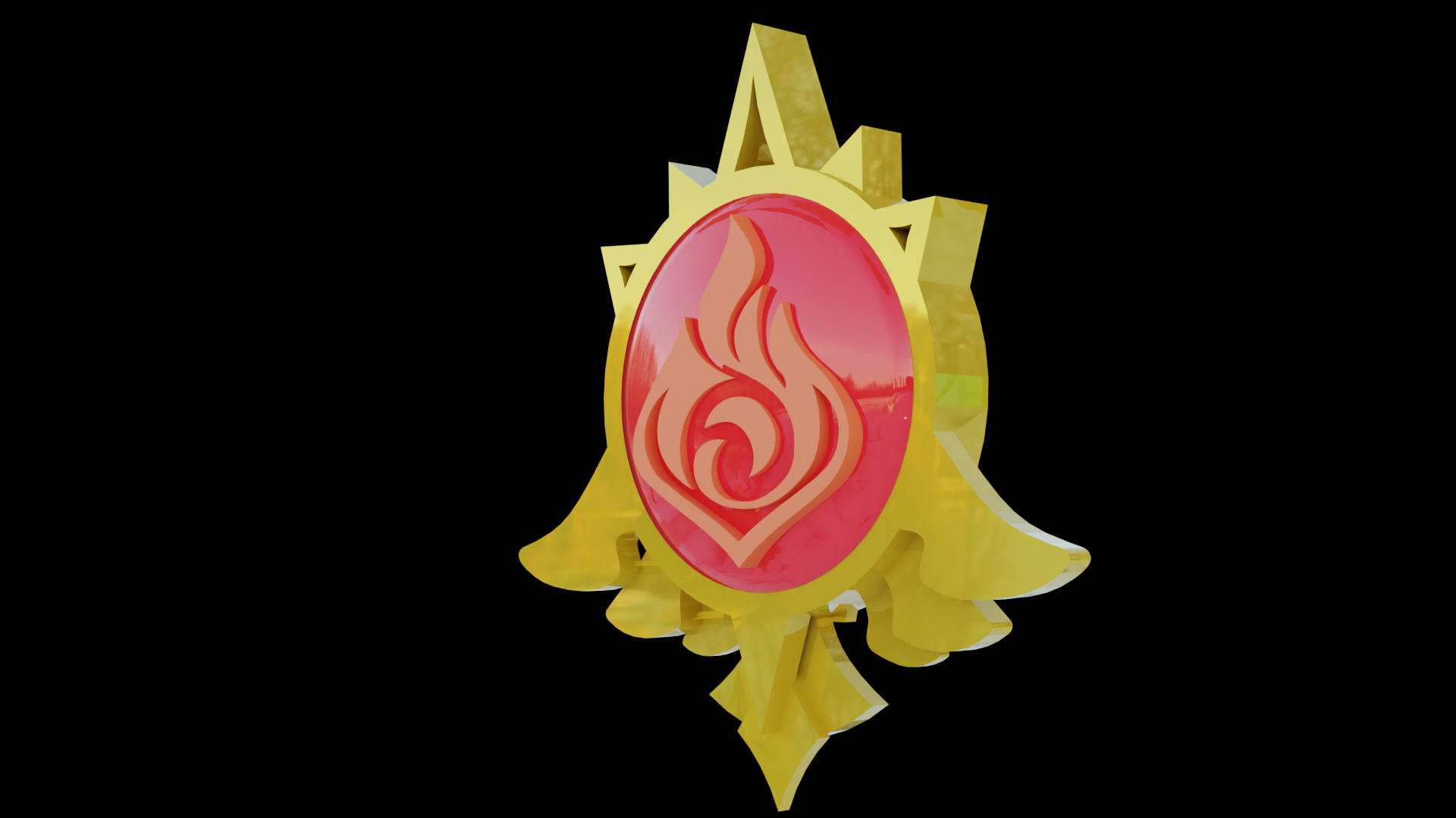 STL file Vision Mondstadt - Pyro -Genshin Impact 🎲・Model to download ...