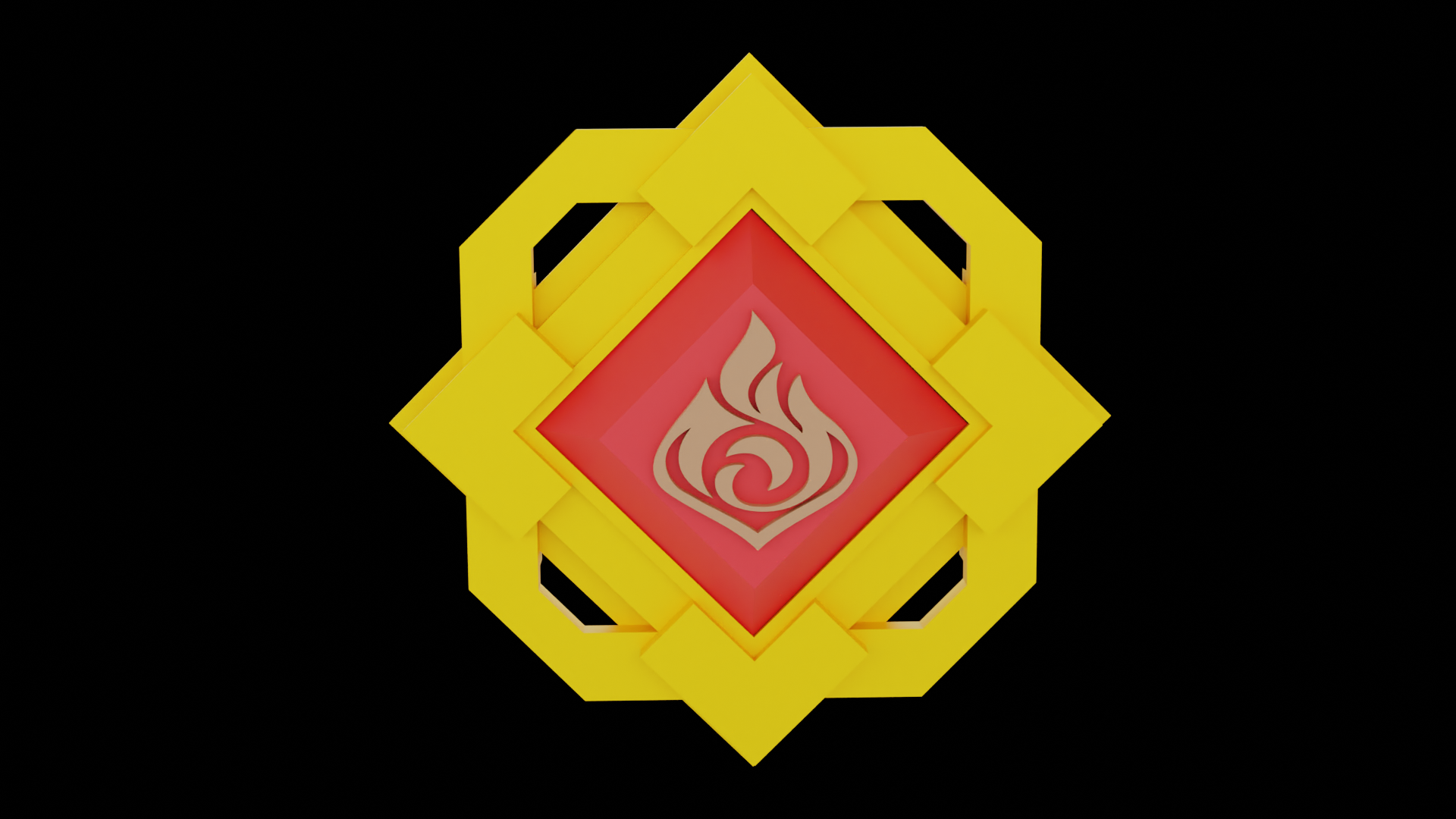 STL file Vision Liyue - Pyro -Genshin Impact・3D printable model to ...