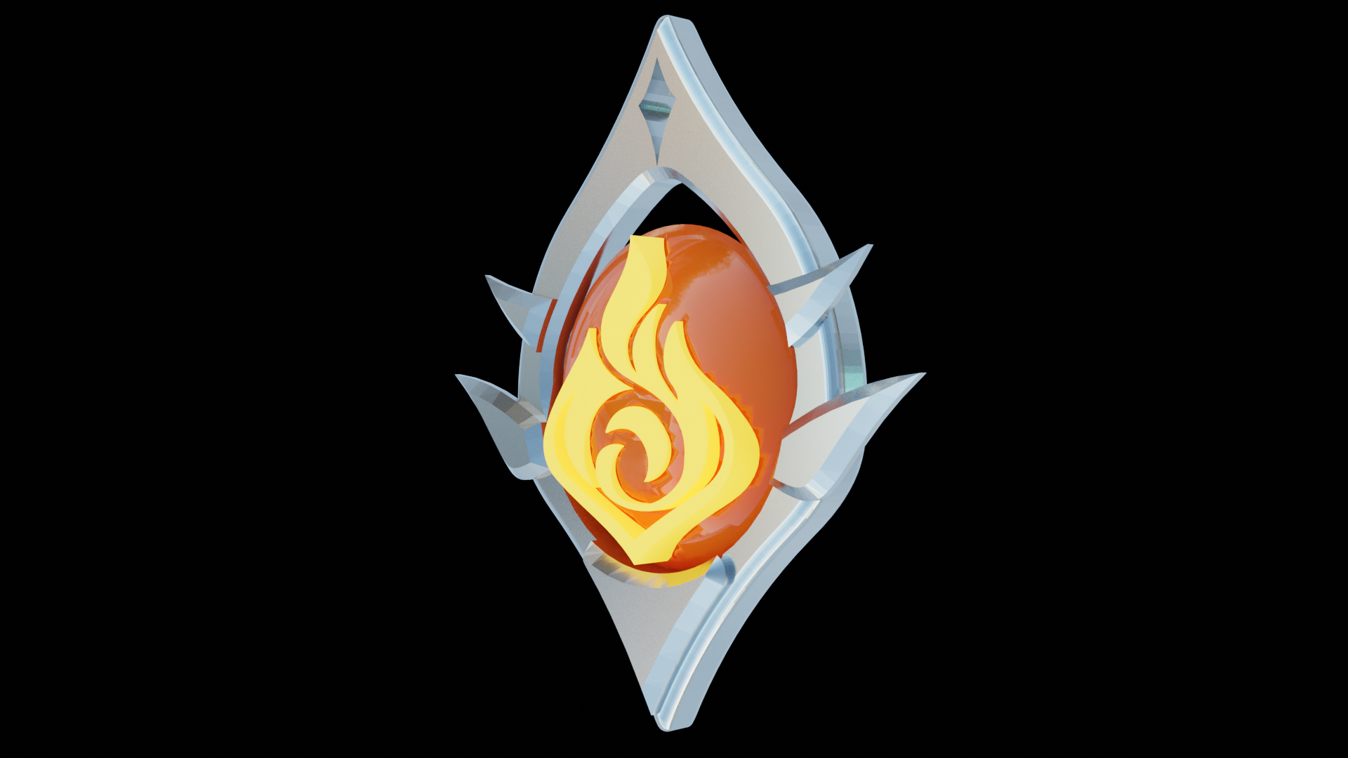 STL file Vision Fatui ( Pyro ) - Genshin Impact・Model to download and ...