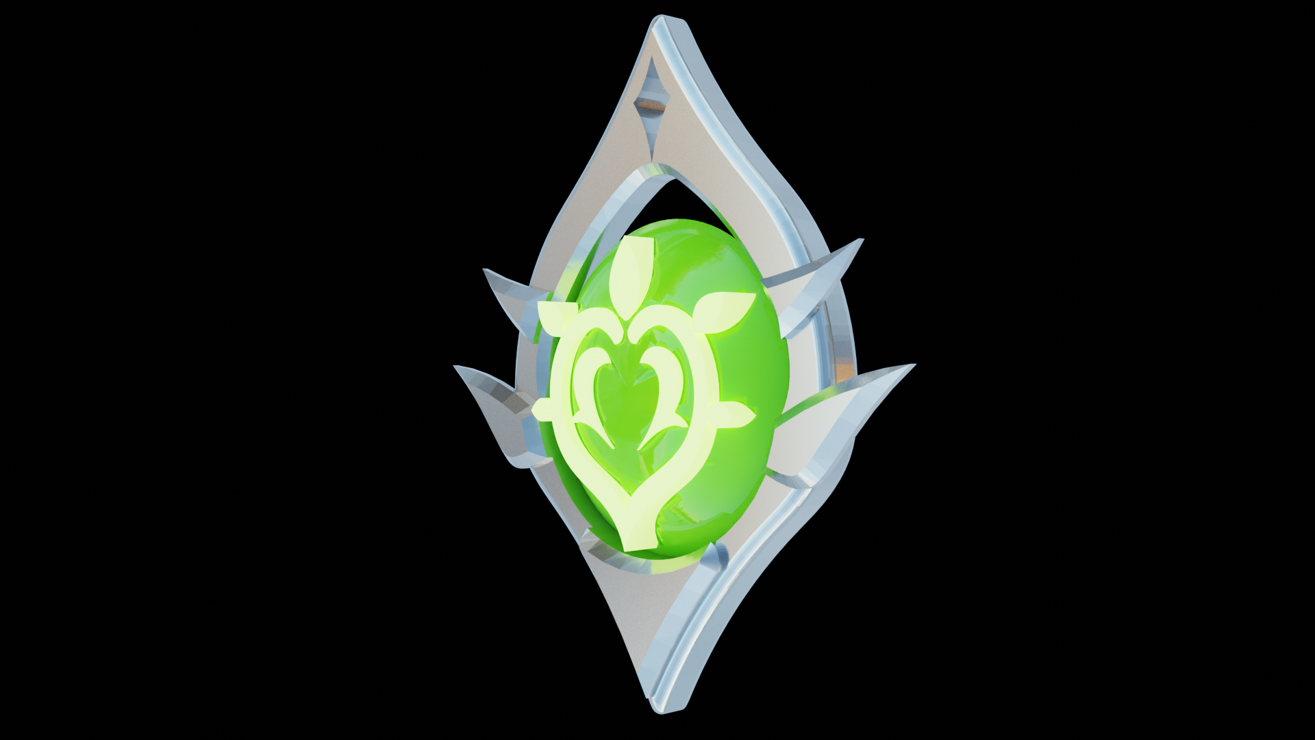 Archivo STL Vision Fatui ( Dendro ) - Genshin Impact 🎲・Modelo ...