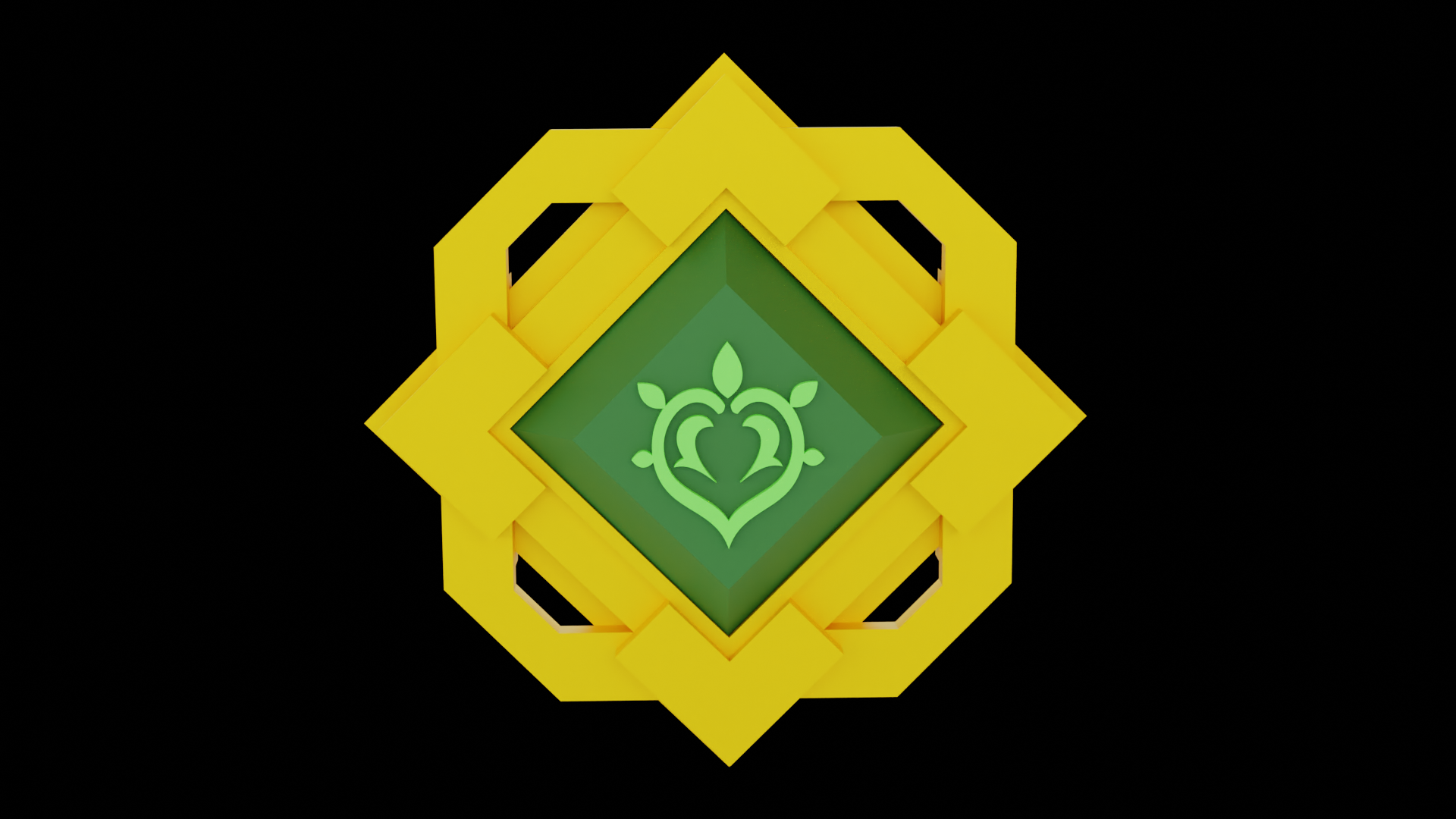 STL-Datei Vision Liyue - Dendro -Genshin Impact 🎲・Design für 3D-Drucker ...