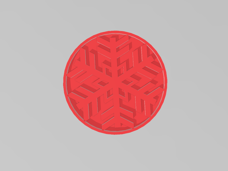STL file snowflake coaster・Model to download and 3D print・Cults
