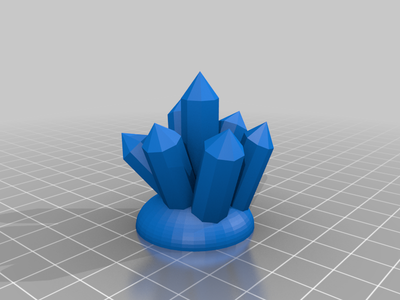 Free 3D file Crystal Cluster・3D printer design to download・Cults